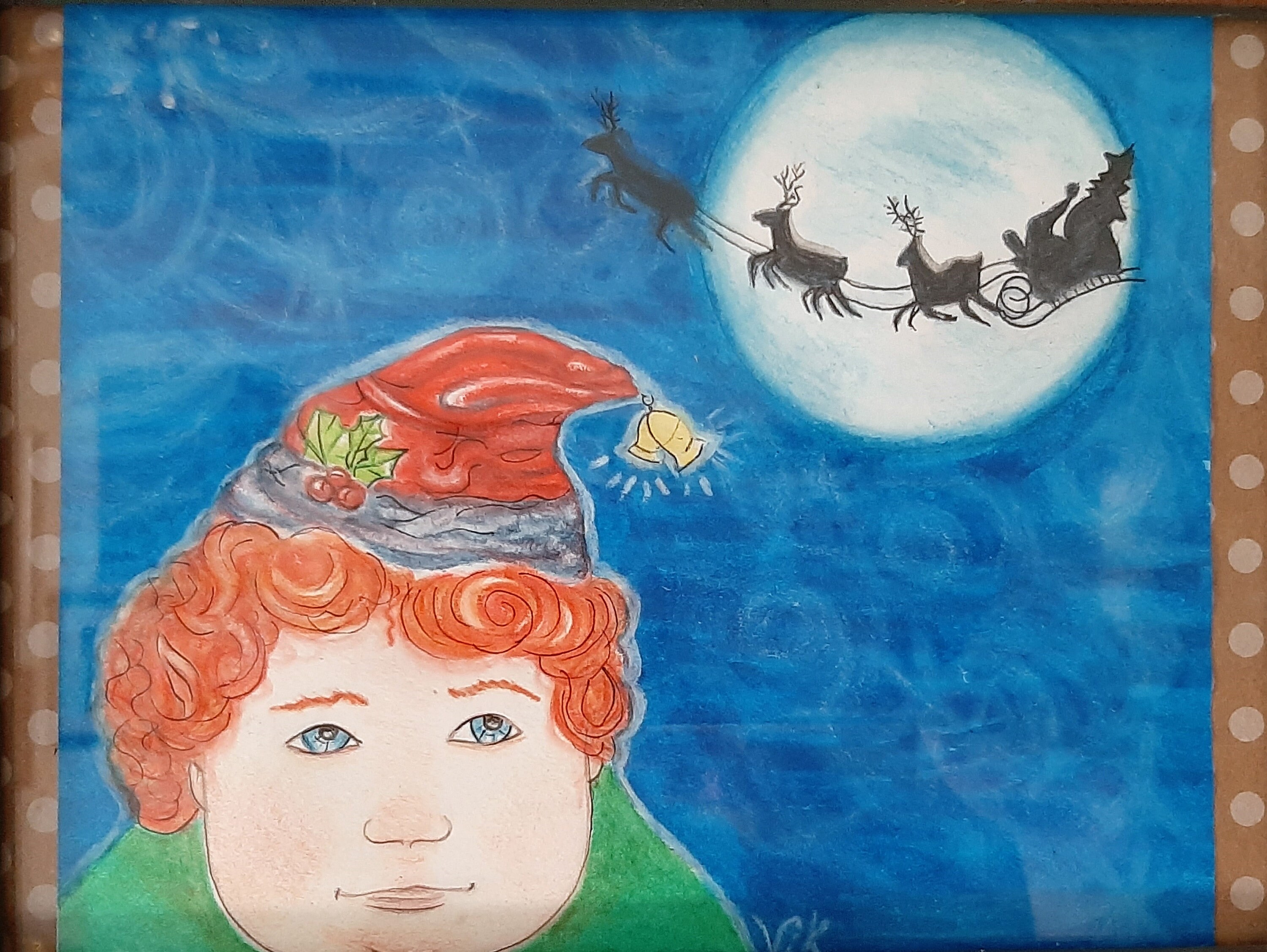 Inktense Colored Pencil Christmas Elf. - Etsy