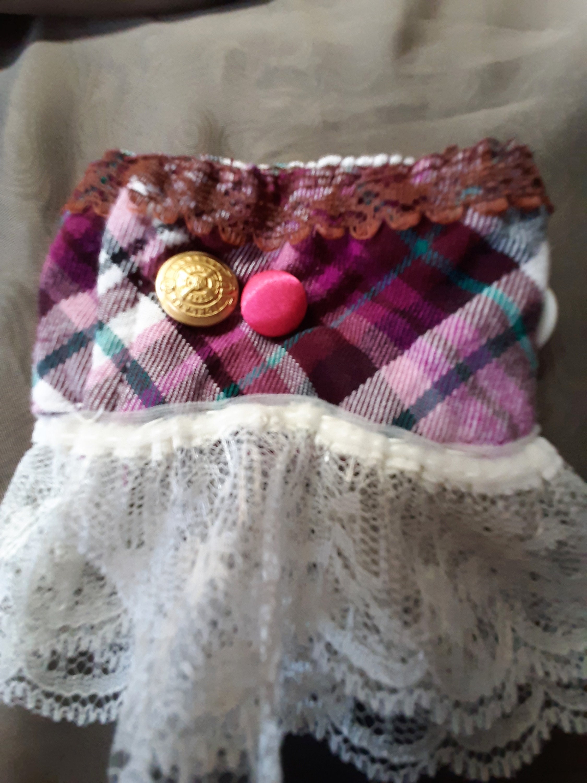 Handmade Cloth & Lace Wrist Cuff. - Etsy