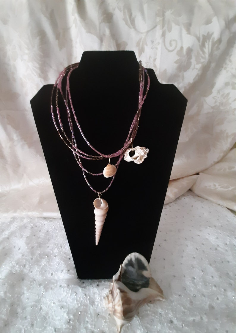 Multi Strand Sea Shell Necklace - Etsy