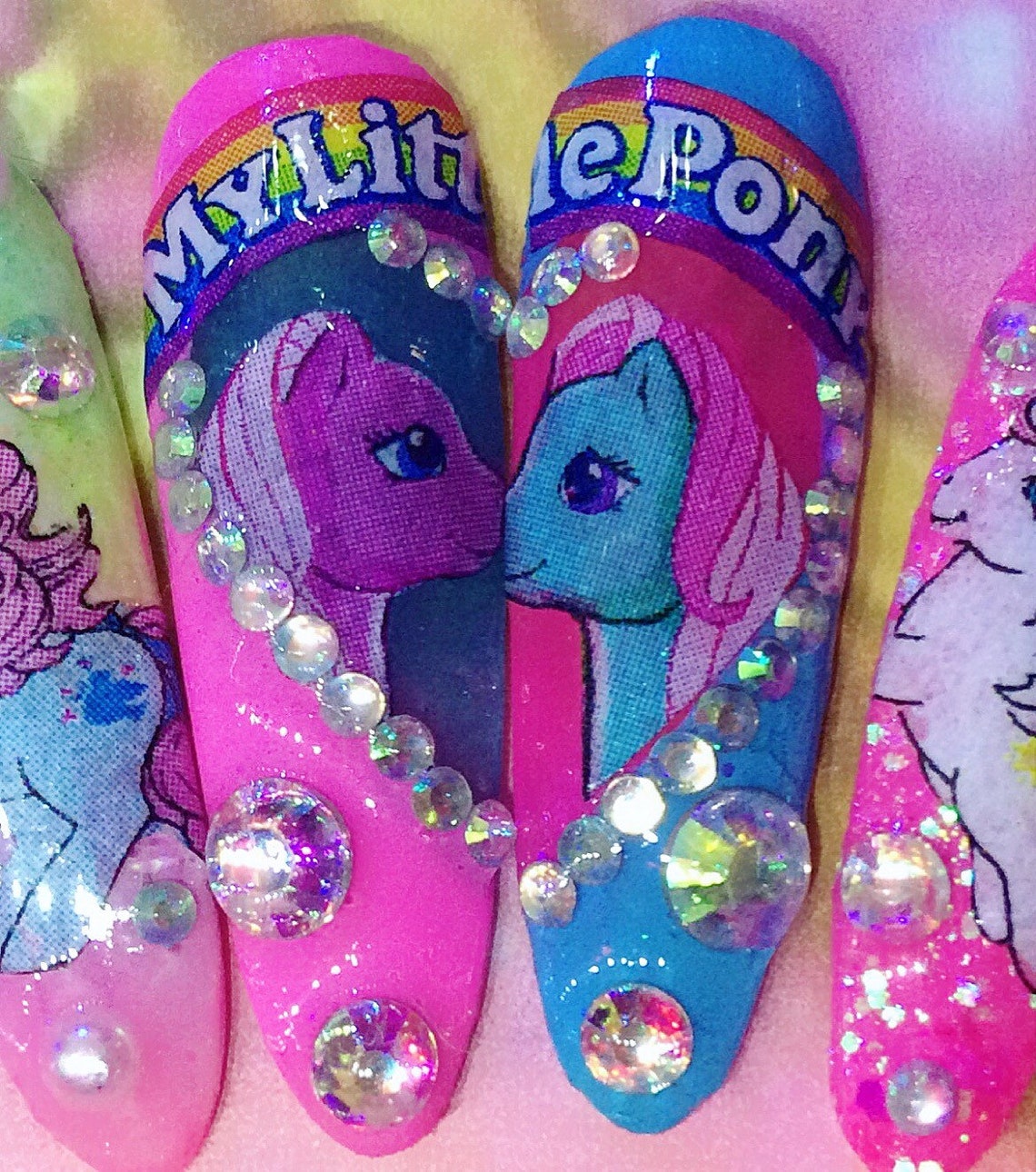 Vintage 1980's My Little Pony Nails - Etsy
