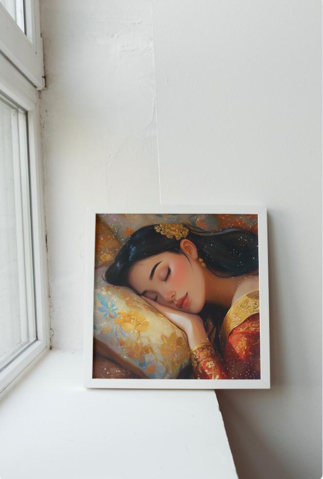 Princess Print, Sleeping Mulan, Digital Print for Child Bedroom ...