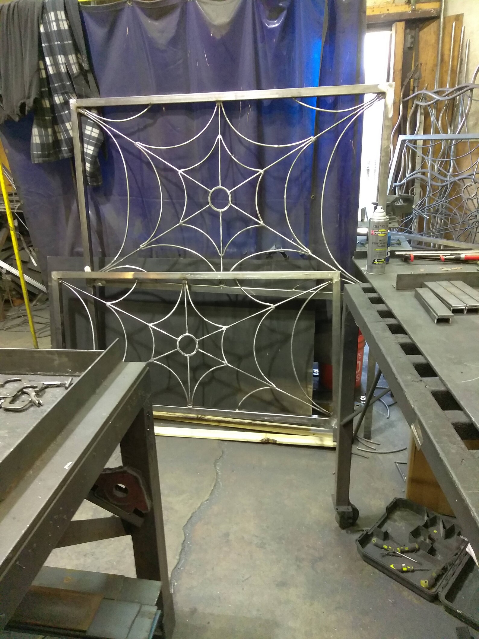 Iron Bed Queen Sizewrought Iron Bed Gothic - Etsy