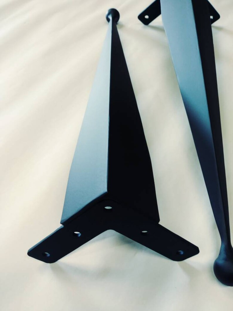 Tapered angle Iron Legsindustrial Tableloft - Etsy