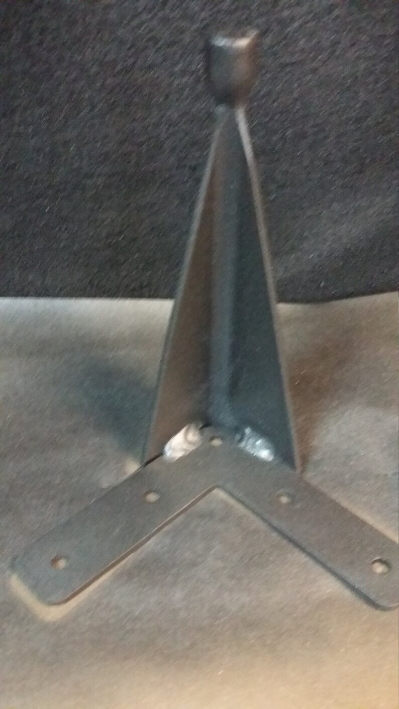 Tapered angle Iron Legsindustrial Tableloft - Etsy