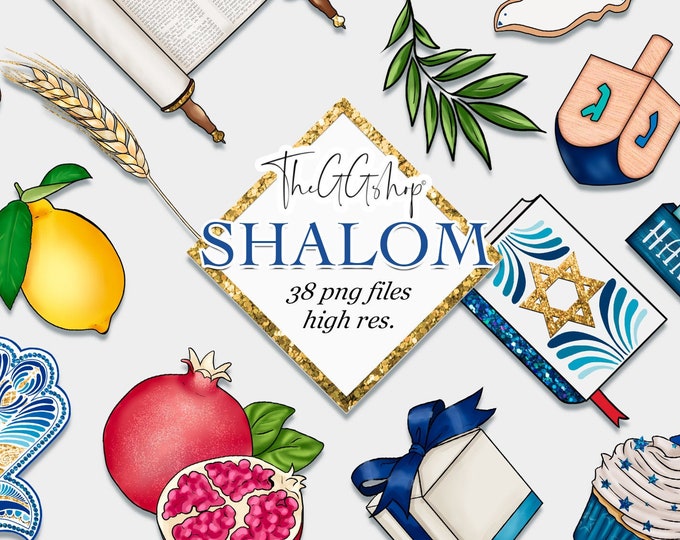 Rosh Hashanah Clipart- Yom Kippur Sukkot Clip Art- Instant Download ...