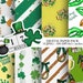 Saint Patrick's Day Paper Pack, St. Patrick Day Digital Paper, Irish ...