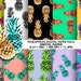 Summer Digital Paper Pack Pineapple Paper Pack Tropical - Etsy
