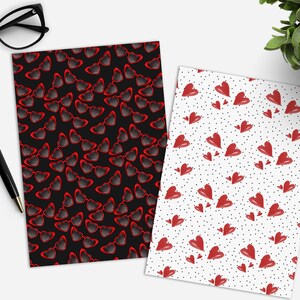Valentine's Day Digital Paper Pack, Holiday Digital Paper, Love Digital ...