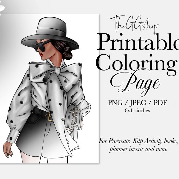Commercial Use Coloring Page - Etsy