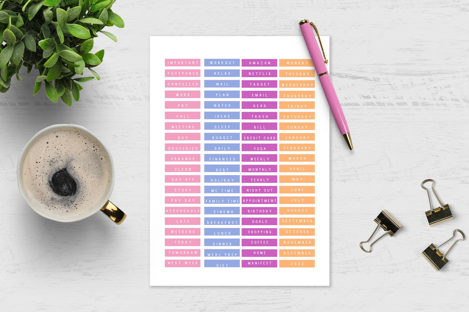 Cat Lady Printable Stickers, Animals Stickers Sheets, Pets Printable ...