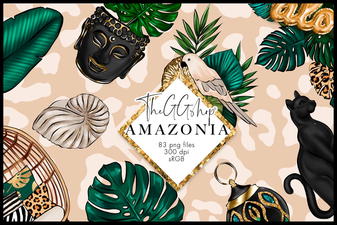 Beach Clipart, Boho Clipart, Summer Clipart, Vacay Clipart, Tropical ...