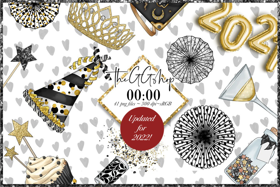 New Years Clipart Dividers