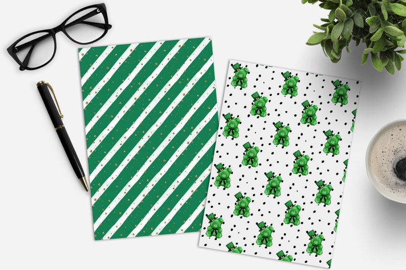 Saint Patrick's Day Paper Pack, St. Patrick Day Digital Paper, Irish ...