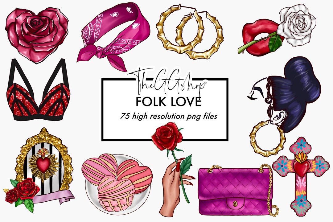 Valentine's Day Clipart, Mardi Gras Clipart, Latina Girl Clipart ...