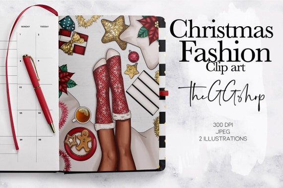 Digital Christmas Clipart Merry Christmas Clipart Christmas | Etsy