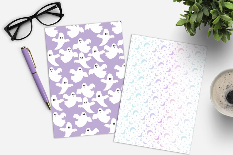 Pink Halloween Digital Paper Pack, Scrapbook Paper, Wicca Witch ...