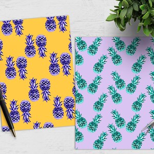 Summer Digital Paper Pack, Pineapple Paper Pack, Tropical Paper Pack ...