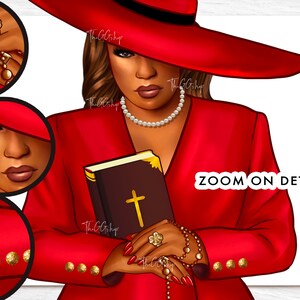 Church Lady Clipart, Praying Woman Clipart, Christianity Clipart, Bible Clipart, Black Woman ...