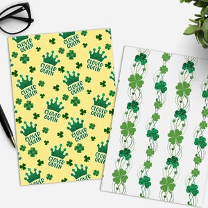 Saint Patrick's Day Paper Pack, St. Patrick Day Digital Paper, Irish ...