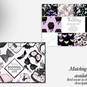 Pink Halloween Digital Paper Pack, Scrapbook Paper, Wicca Witch ...