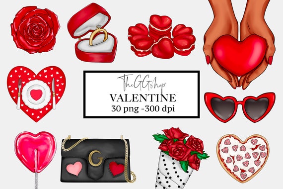 Valentines Day Clipart Valentines Clipart Valentine Clipart | Etsy