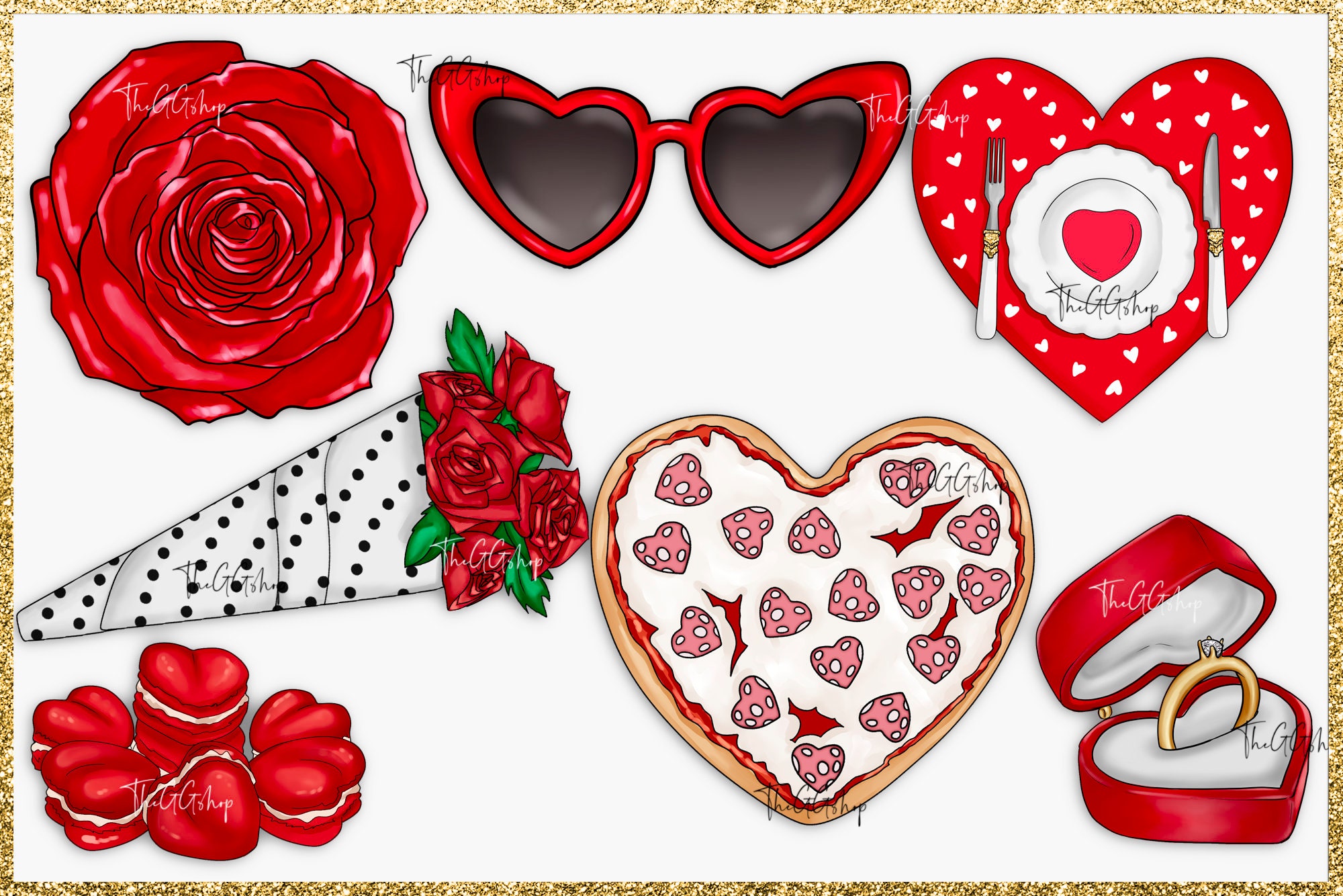 Valentines Day Clipart Valentines Clipart Valentine Clipart | Etsy
