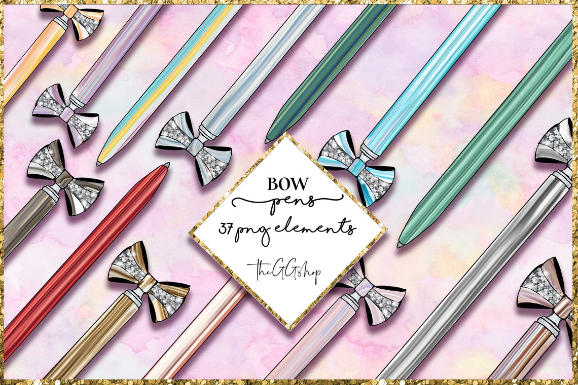 Bow Clipart Bow Pen Clipart Planner Clipart Cute Clipart - Etsy