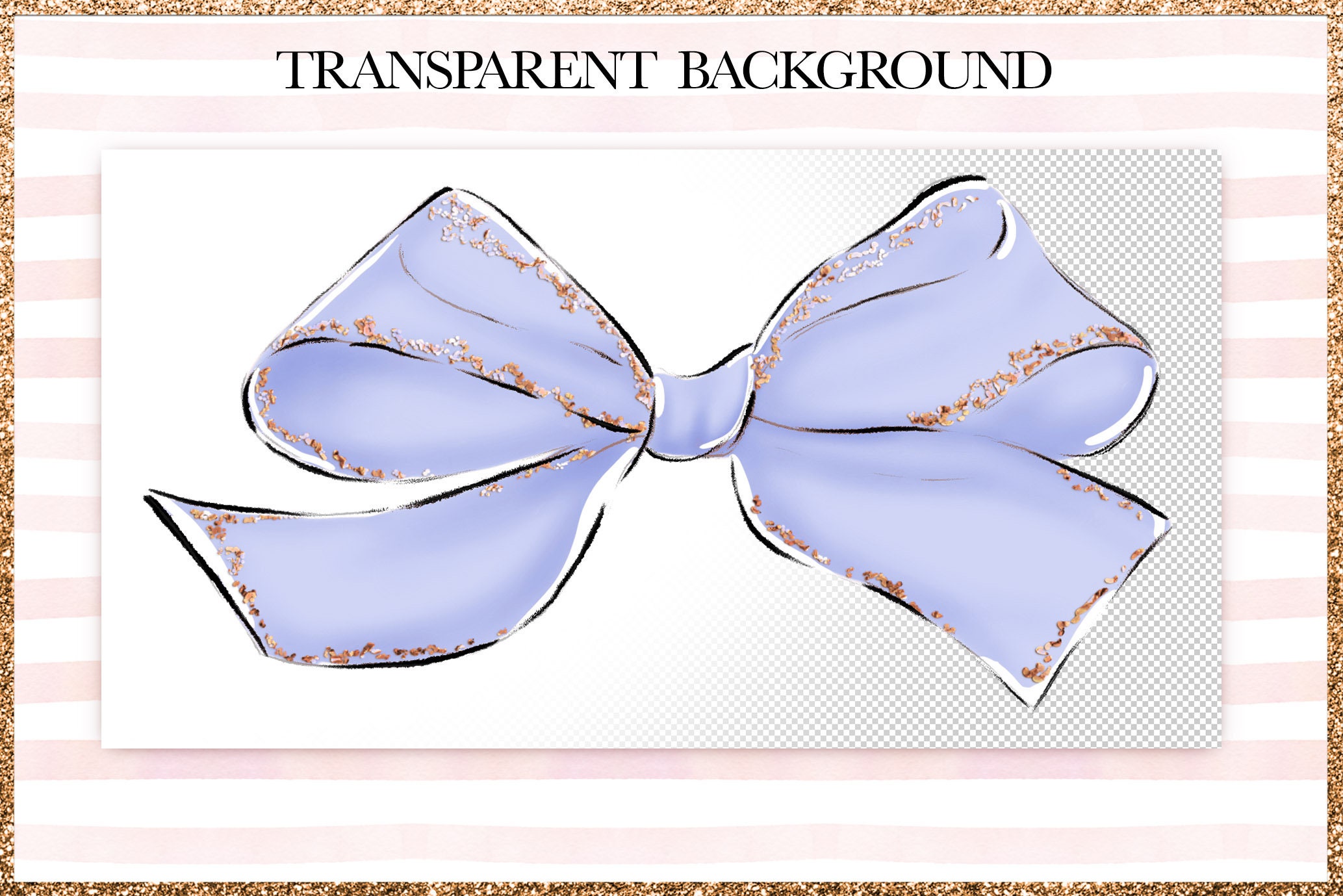 Bows Clip Art // 12 Png Files Transparent Background // Ribbons Clip ...