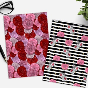 Valentine's Day Digital Paper Pack, Holiday Digital Paper, Love Digital ...