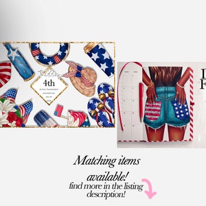 Independence Day Digital Paper Pack 4th of July Scrapbook - Etsy