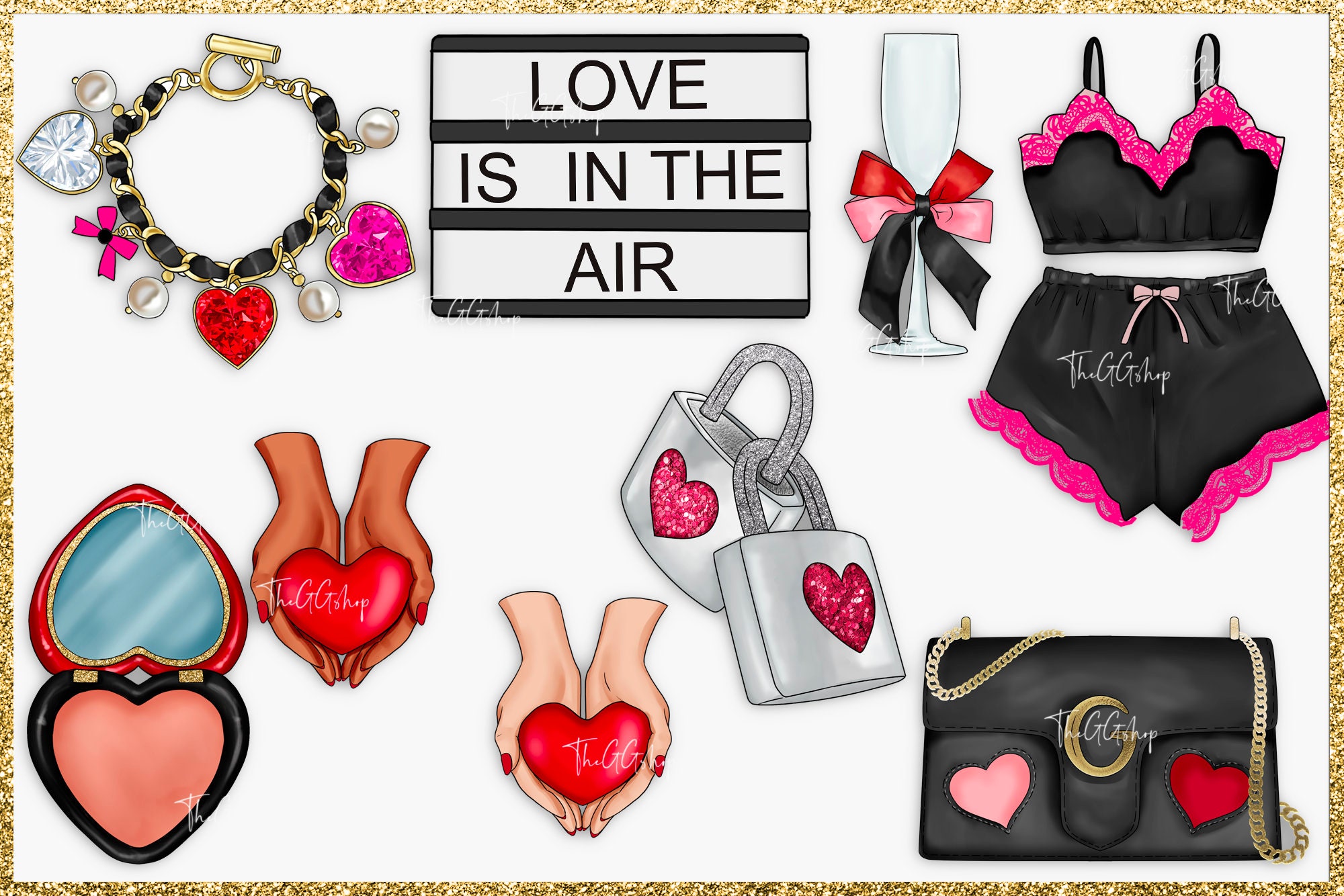 Valentines Day Clipart Valentines Clipart Valentine Clipart | Etsy