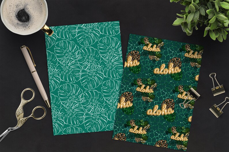 Summer Digital Papers Beach Digital Papers Boho Paper Pack - Etsy