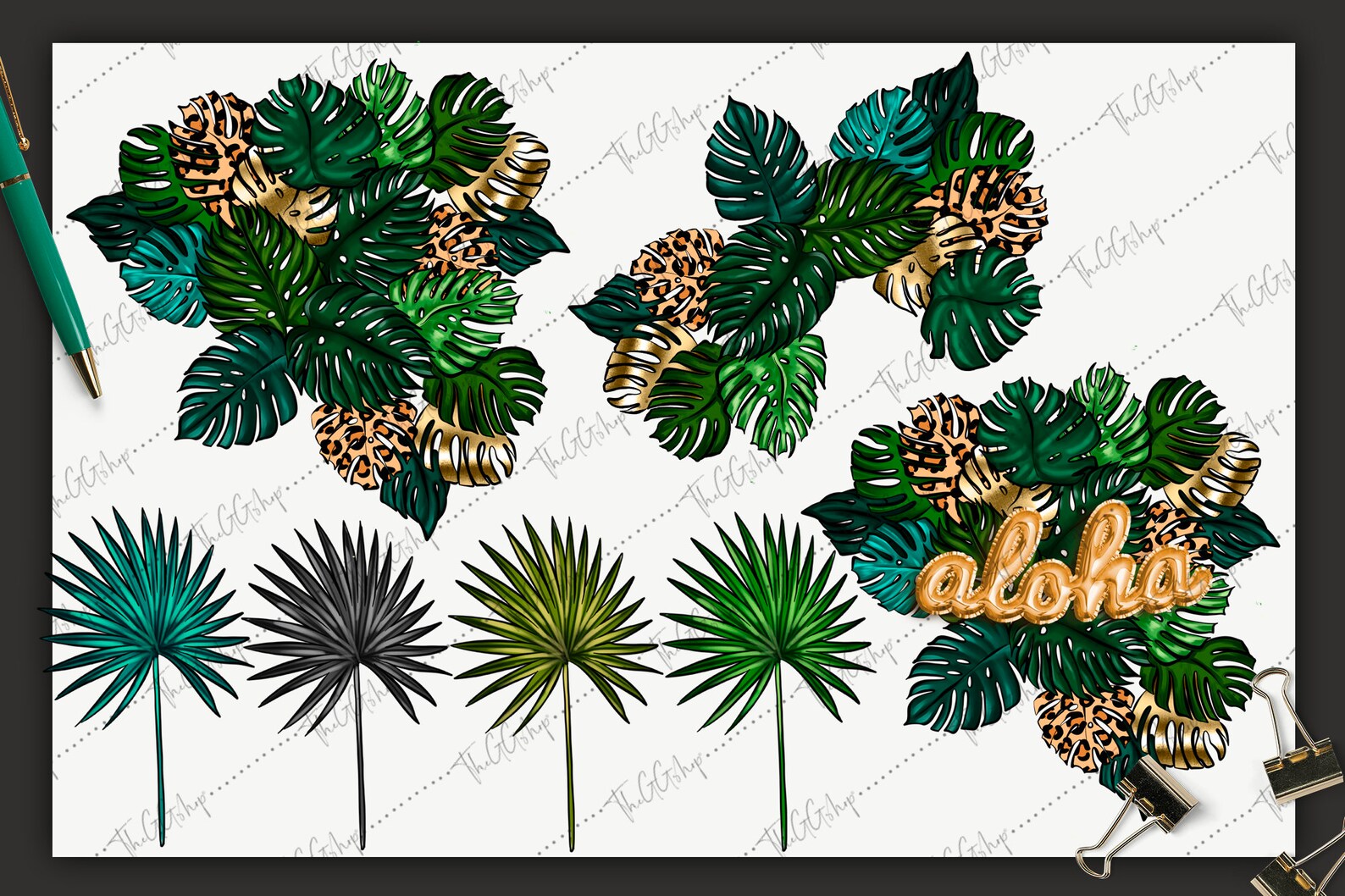 Beach Clipart Boho Clipart Summer Clipart Vacay Clipart - Etsy