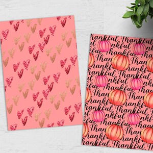 Thanksgiving Paper, Autumn Digital Paper, Scrapbooking Paper, Digital ...