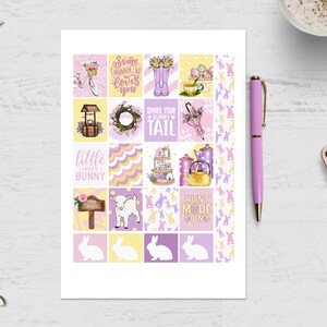 Easter Printable Stickers, Spring Stickers Sheets, Easter Monthly Kit ...