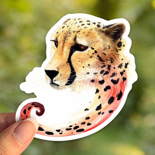 Stay Fierce Cheetah Diecut Vinyl Sticker - Etsy