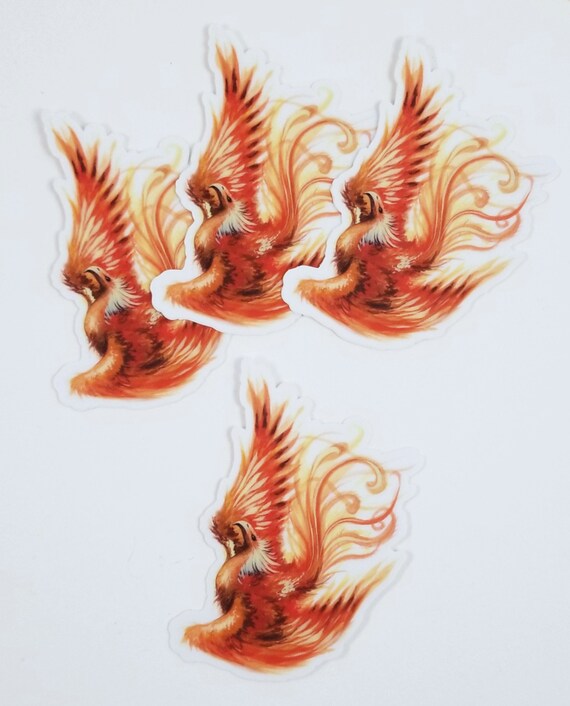 Waterproof Vinyl Phoenix Sticker | Etsy