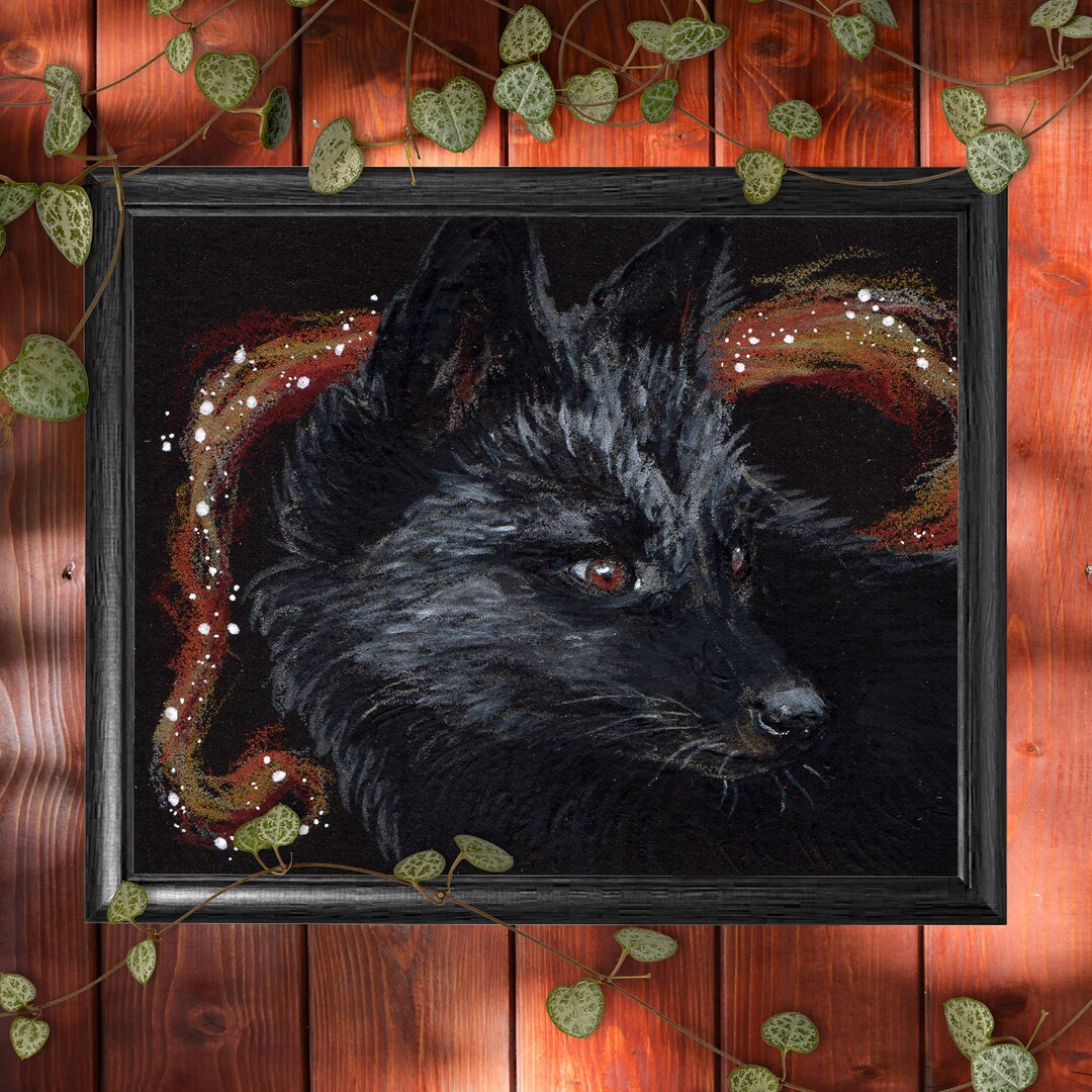 Art Print "silver Fox" - Etsy