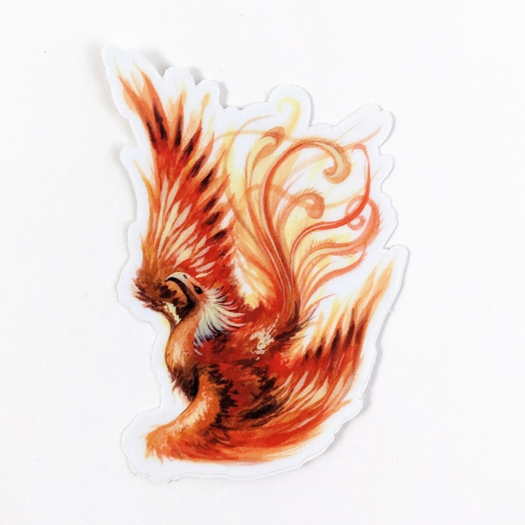 Waterproof Vinyl Phoenix Sticker - Etsy