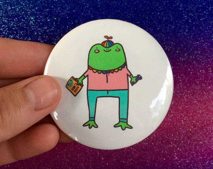 Yes Yes Yes Aesthetic Retro 2.25 Pinback Button Pin Green Yellow Bold ...