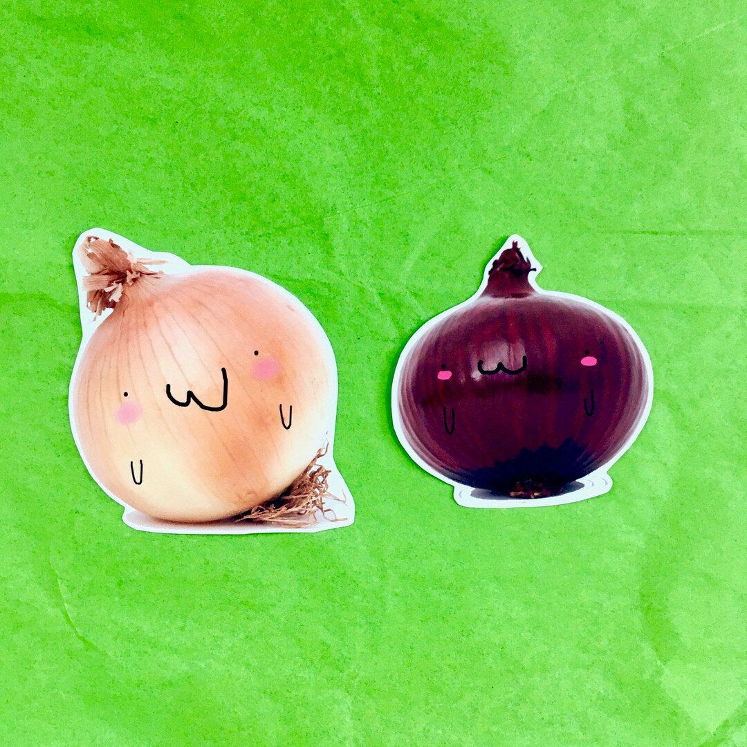Kawaii Onion Photo Stickers - Etsy