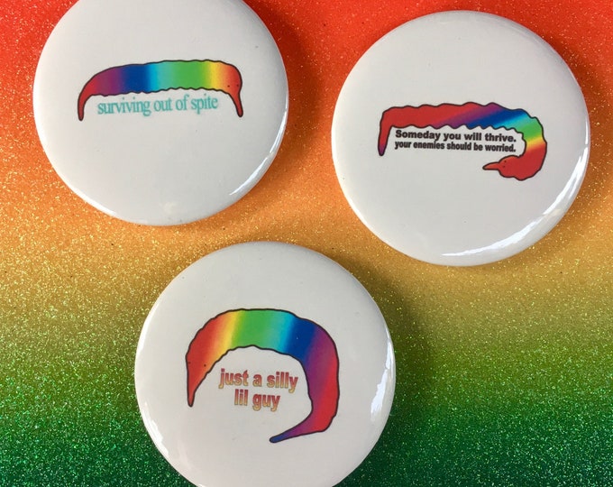 Yes Yes Yes Aesthetic Retro 2.25 Pinback Button Pin Green Yellow Bold ...