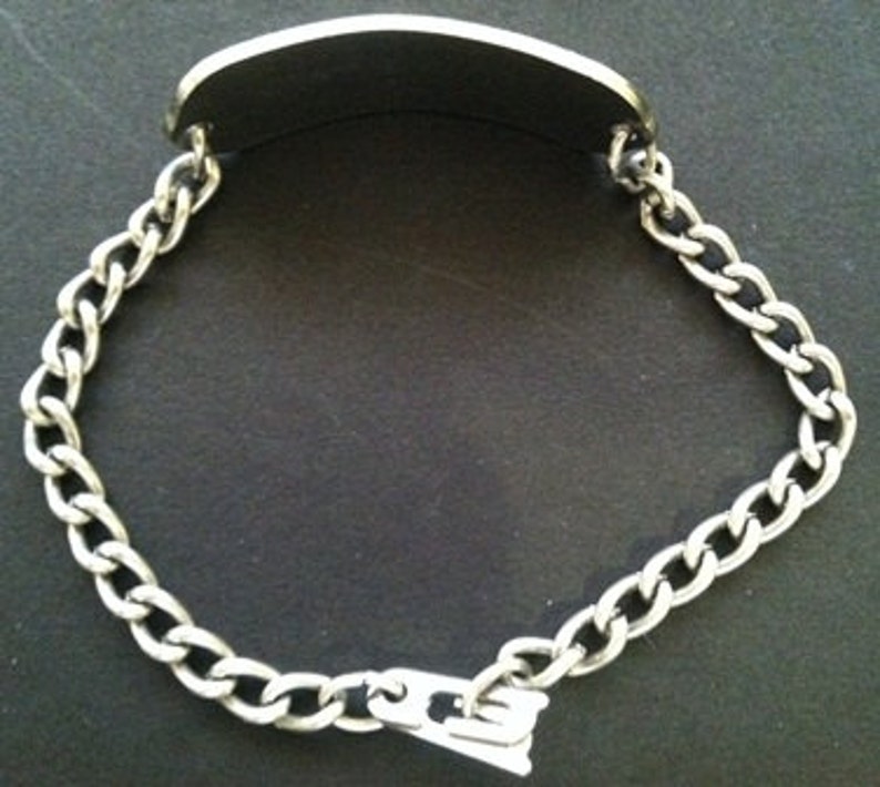 Train Child ID Engraved Bracelet | Etsy