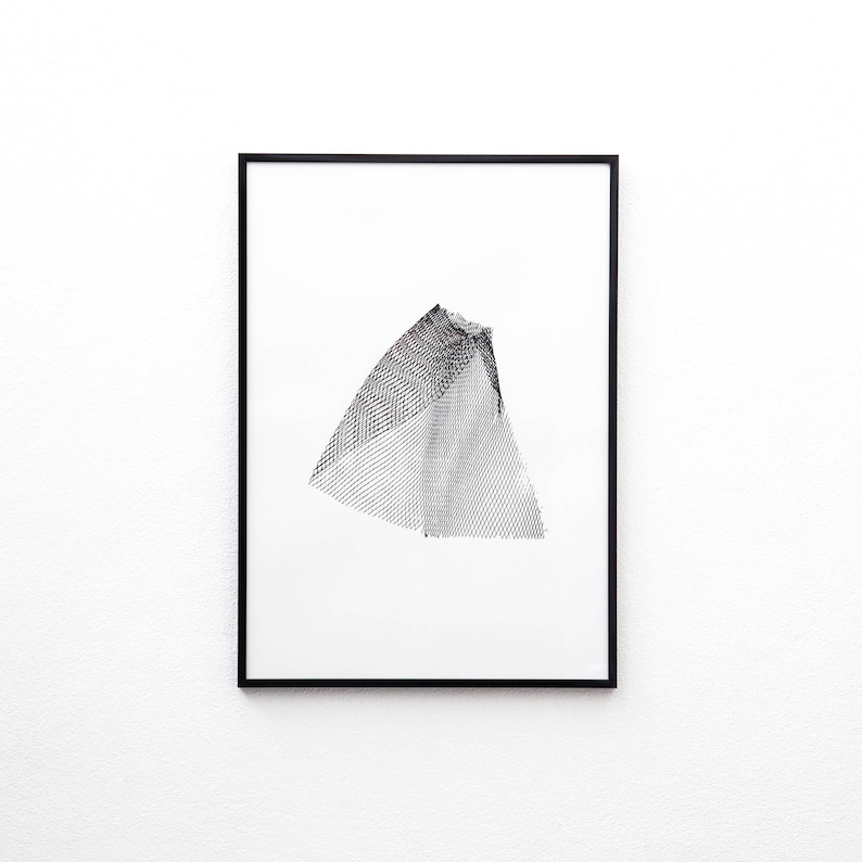 Floating Screen Print | Screen Printed, Minimalist Screen Print | Wall ...