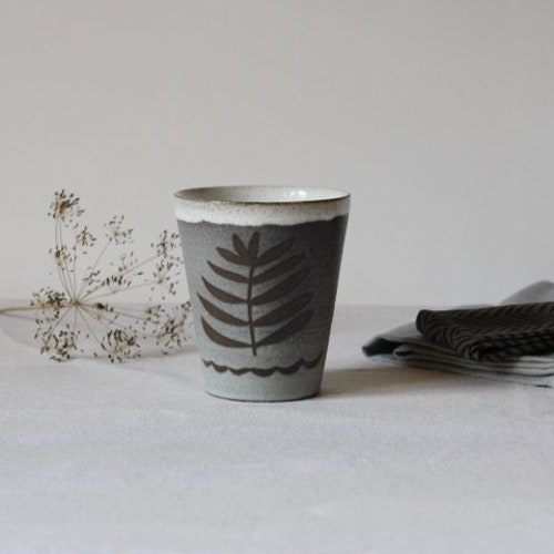 Handmade TEA CUP Without Handle Unglazed Simple Ceramic MUG - Etsy