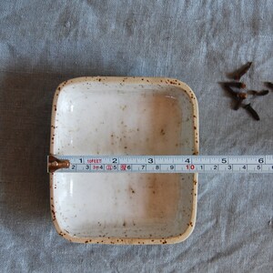 Salt Pot With Spoon, Ceramic Salt Pot, Spice Holder, Speckled Clay Dish ...