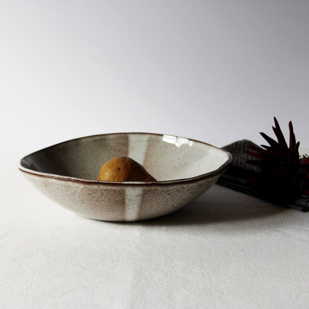 Hand Built Fruit Bowl, Pottery Bowl, Stoneware Bowl, Handmade Ceramic ...
