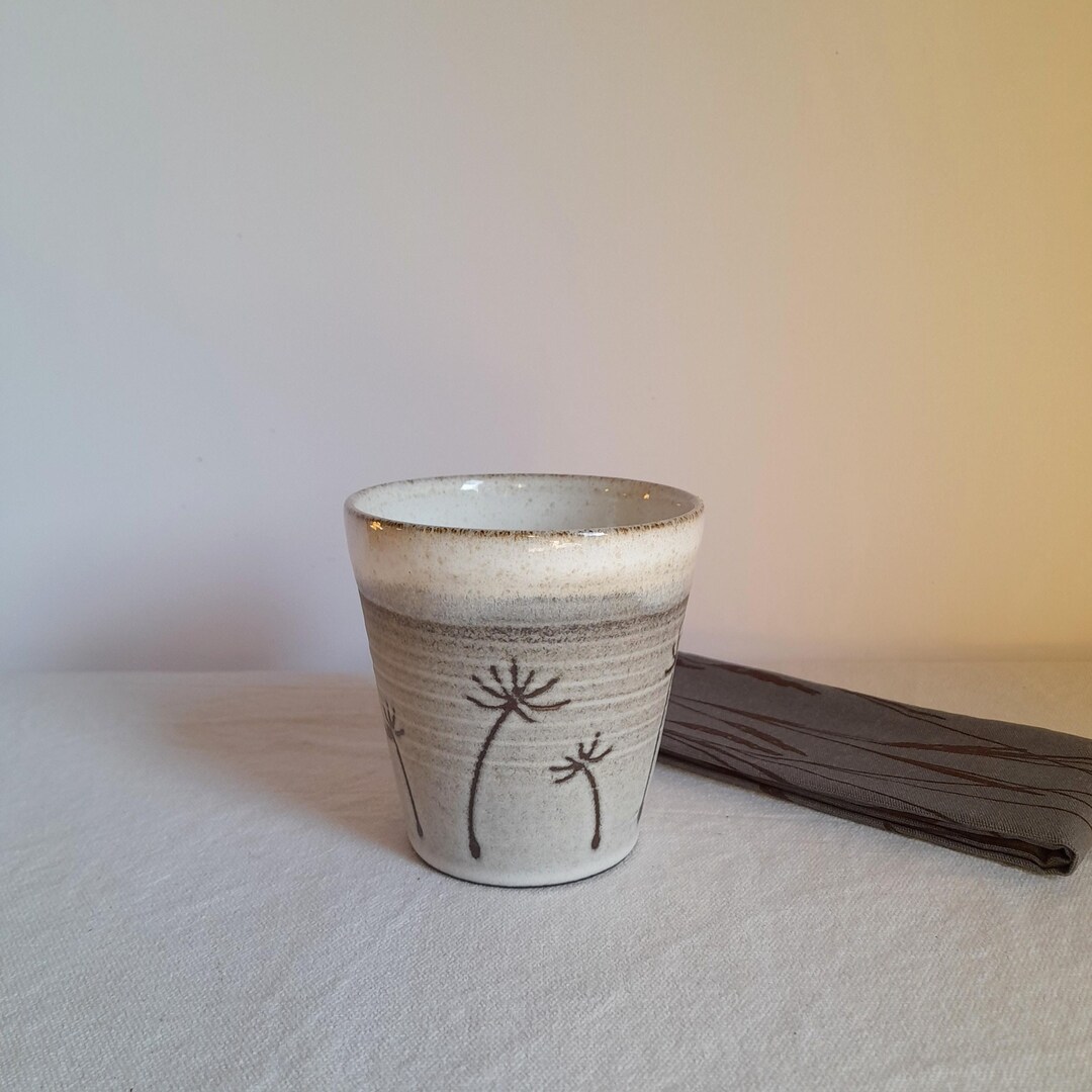 Ceramic Tumbler, No Handle Mug, Pottery Teacup, Hand Thrown Ceramic ...