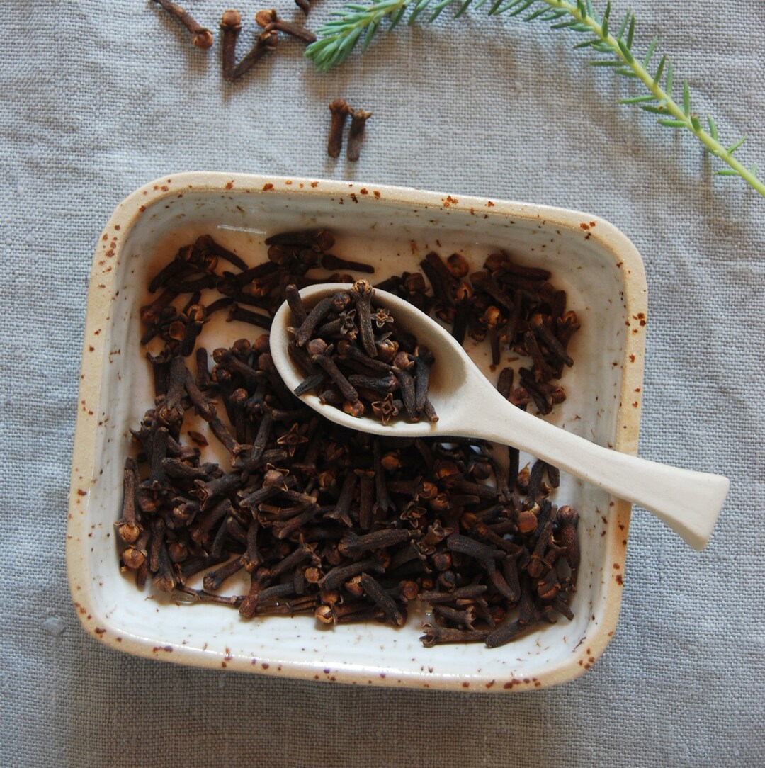 Salt Pot With Spoon, Ceramic Salt Pot, Spice Holder, Speckled Clay Dish ...