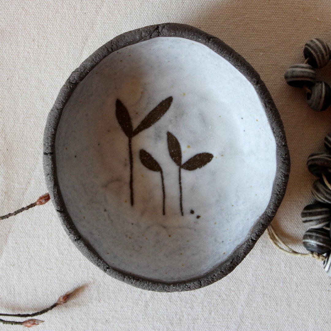 Ceramic Hand Built Bowl, Irregular Organic Bowl, Pinched Pot, Boho ...